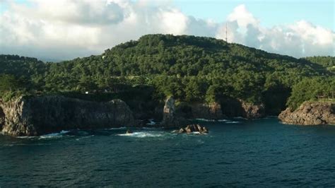 Oedolgae 외돌개 Sea Stack Aerial View Seogwipo Jeju Island South
