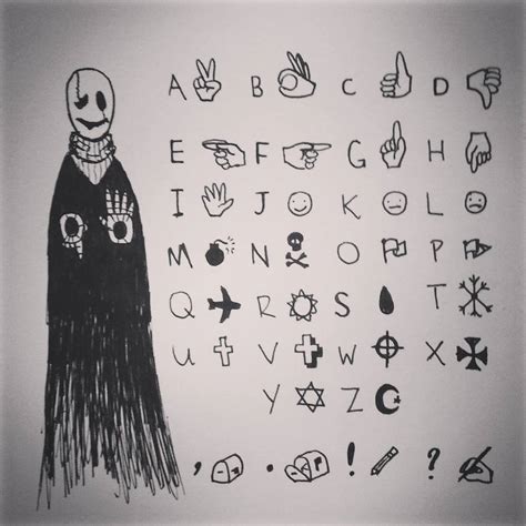 Angelika Lemann Gaster Alphabet Wingdings Gasters Followers Relay
