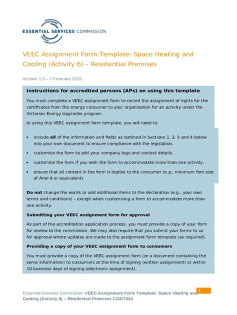 Veec Assignment Template Doc Template Pdffiller