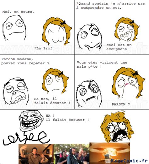 Comment Troller Sa Prof Trollface Rage Comics Francais Troll Face