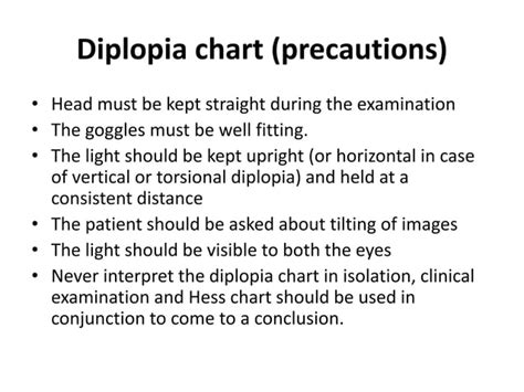 Diplopia Charting Pptx Eye And Vision Conditions Diseases And Conditions