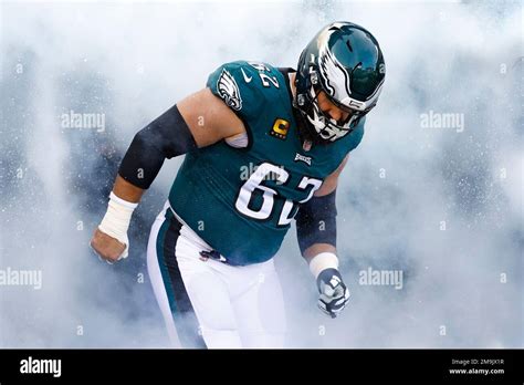 Philadelphia Eagles Center Jason Kelce 62 Is Introduced Before An Nfl