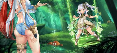 Nahida And Nilou Genshin Impact Drawn By Kousaki Natsu Danbooru