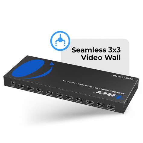 Orei Hdmi 3x3 Video Wall Controller With Micro Usb Port Uhd 19vw