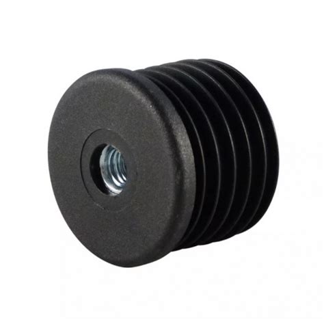 Draadbus 35x15 Met Metalen Moer M8 Zwart