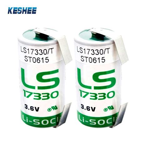 Saft Ls17330 U Soldering Lug 3 6v 2ah Lithium Battery