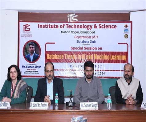 Department Of Mca Organized A Workshop On “ Database Trends In Ai And