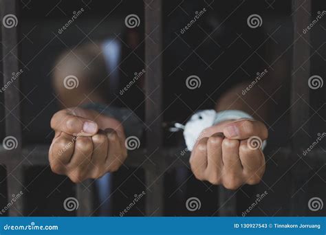 The Slave Girl Was Handcuffed And Kept In A Cage Women Violence Stock