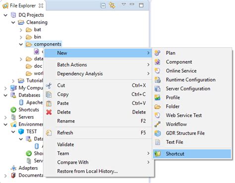 Folder Shortcuts Ataccama ONE