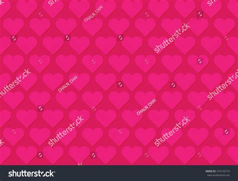 Heart Pink Pattern Vector Background Stock Vector Royalty Free