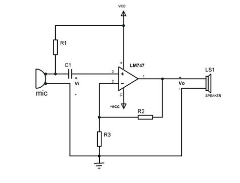 Lm747 Pinout Features Equivalents Application Circuit And Datasheet Amplifier Electronics