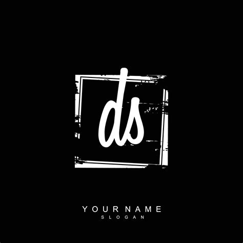 Initial Ds Monogram With Grunge Template Design 21753606 Vector Art At