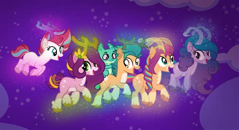 Mane 5 Reindeer Version By Mfmcares On Deviantart
