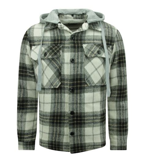 Houthakkers Jas Met Teddy Wol Capuchon Nieuwe Collectie Style Italy