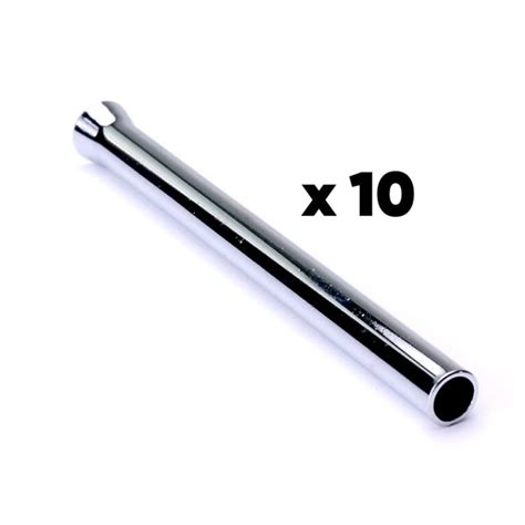 Chrome Straw 10 Pcs Snuff Tube Party Accessory