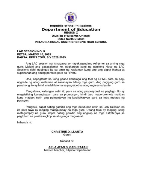 Reflection Notes 2 Pdf