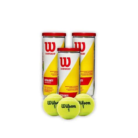 Combo Pelotas De Tenis Wilson Championship Extra Duty 3p X 3t Wilson