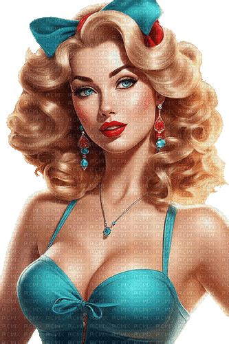 Vintage Retro Pin Up Woman Milla1959 Free Animated  Picmix