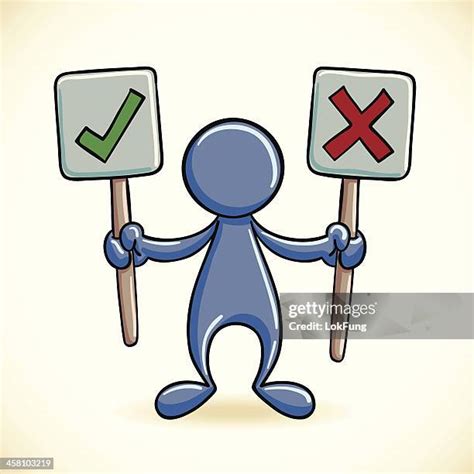 Right And Wrong Cartoon High Res Illustrations Getty Images