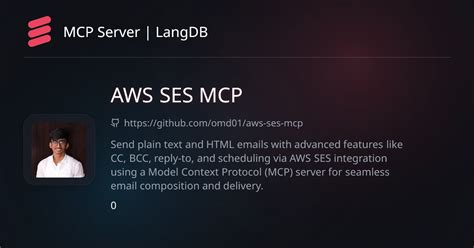 Aws Ses Mcp Langdb