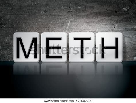 Word Meth Written White Tiles Against Stock Illustration 524002300