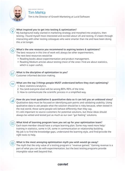 How To Think Like Cro Expert Tim Mehta