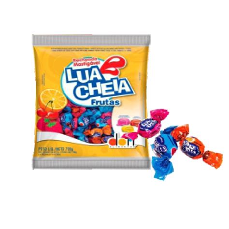 Bala Lua Cheia Frutas Paulinho Doces