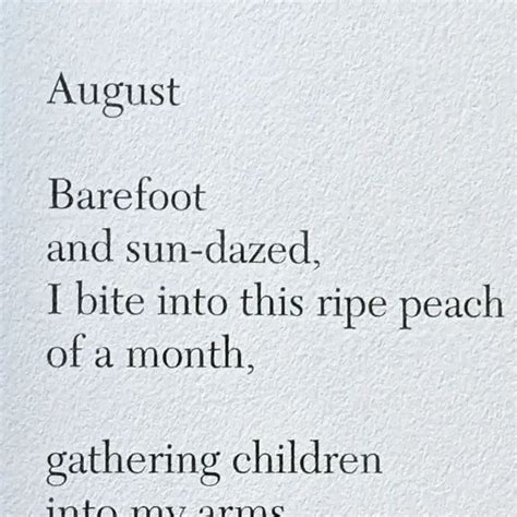 Linda Pastan August A Poetic Celebration Of Summer
