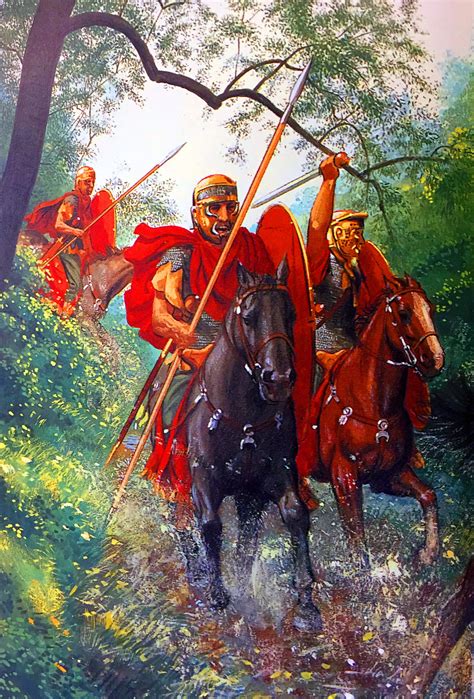 Gallic Cavalry Roman Cavalry Gallic Warriors Roman Army
