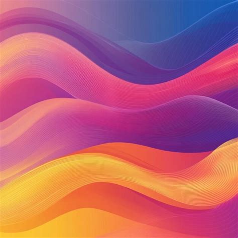 Gradient Waves Premium Ai Generated Image