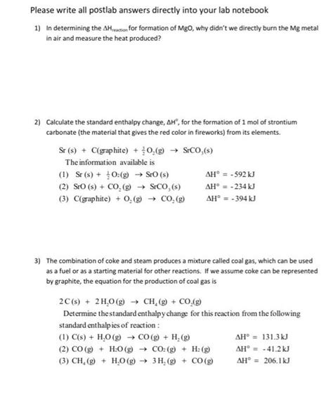 Solved Please Write All Postlab Answers Directly Into Your