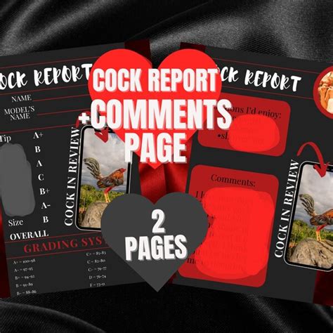 Cock Report Card Etsy