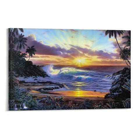 Blue Ocean Lassen Ocean View Waves Coral Reef Rainforest Poster Posters