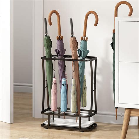 Latitude Run® Umbrella Stands For Outdoors Metal Umbrella Stands For