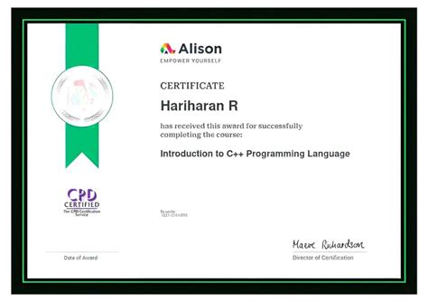 Hariharan R On Linkedin Cplusplus Programming Learning