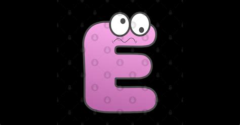 Letter E Purple Alphabet E Sticker Teepublic