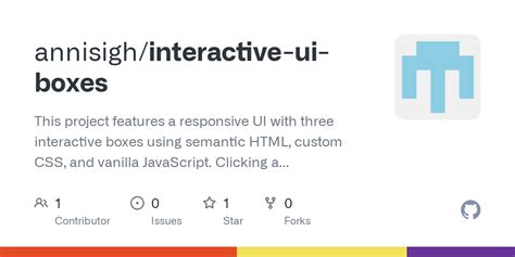 Github Annisighinteractive Ui Boxes This Project Features A