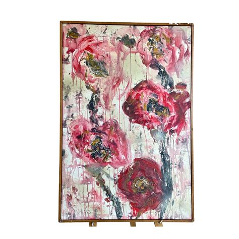 Abstract Acrylic Poppys Discover Art