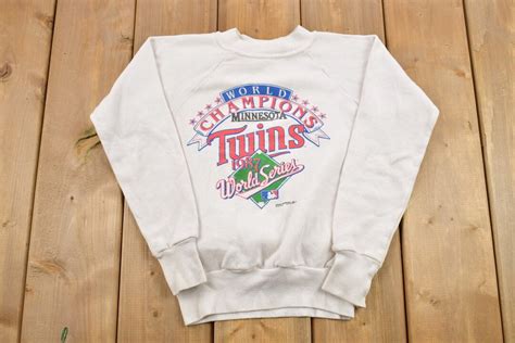 Vintage 1987 Minnesota Twins World Series Mlb Crewneck Sweatshirt