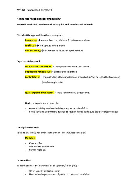 Experimental Descriptive And Correlational Research Given A Placebo
