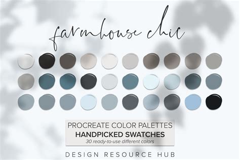 Procreate Color Palette Farmhouse Chic Graphic By Design Resource Hub Creative Fabrica