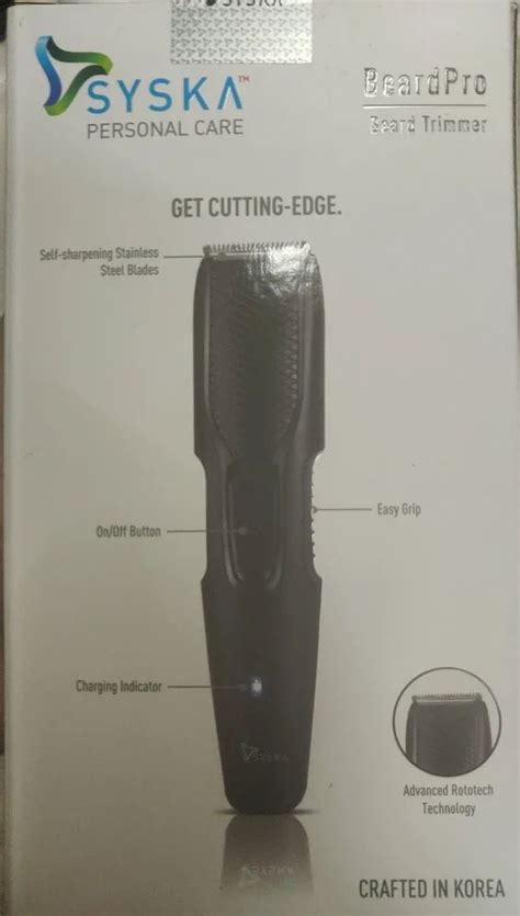 Syska Beard Pro Trimmer At ₹ 1200 Piece सिस्का बियर्ड ट्रिमर In Kolkata Id 2852753409373