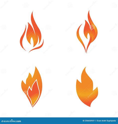 Fire Flame Logo Vector Oil Gas And Energy Logo Concept Stock Vector