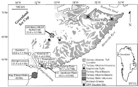 Figure 1 From Pyroclastic Deposits Within The East Greenland Tertiary Flood Basalts Semantic