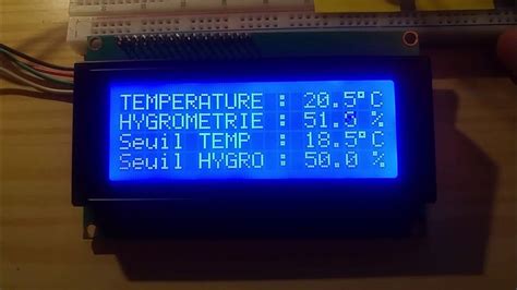 Commande 2 Relais Via Température Et Hygrométrie Relative V1 0 Arduino Youtube