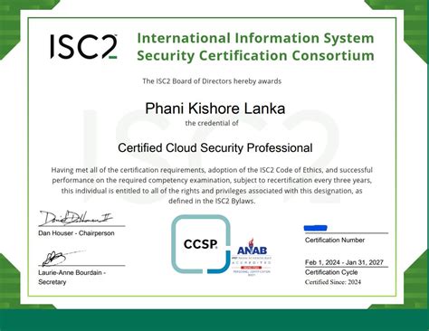 Ccsp Cloudsecurity Certificationachievement Cybersecurity