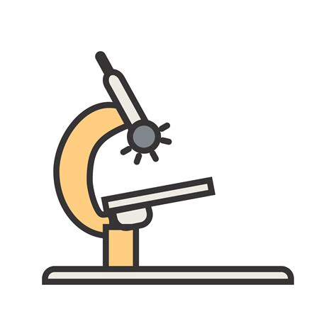 Microscope Line Filled Icon 495382 Vector Art At Vecteezy