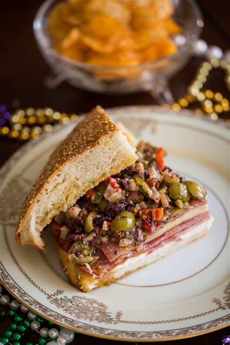 New Orleans Muffuletta Sandwich New Orleans Style Muffuletta