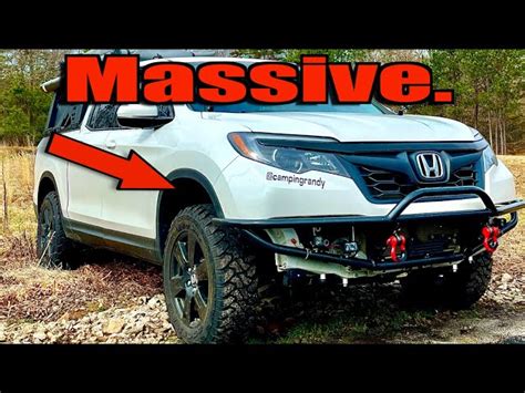 Lifted Honda Ridgeline White