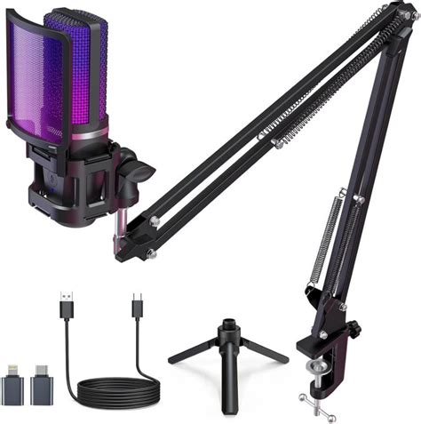 Test Zealsound Rgb Gaming Micro Kit Microphone Usb Pour Streaming Et